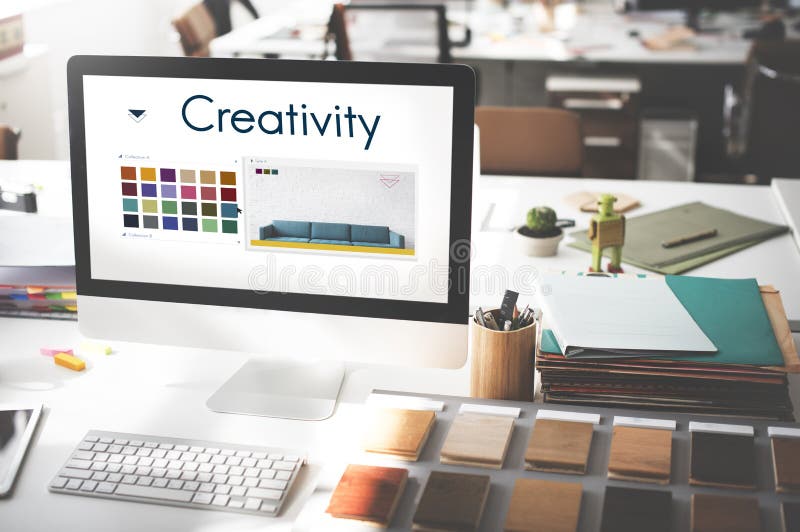 Creativity Inspiration Design Logo Concept Stock Image - Image of fresh ...