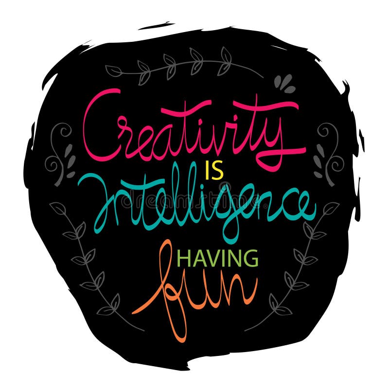 Creativity Is Intelligence Having Fun Wall Art, Albert Einstein Quotes ...