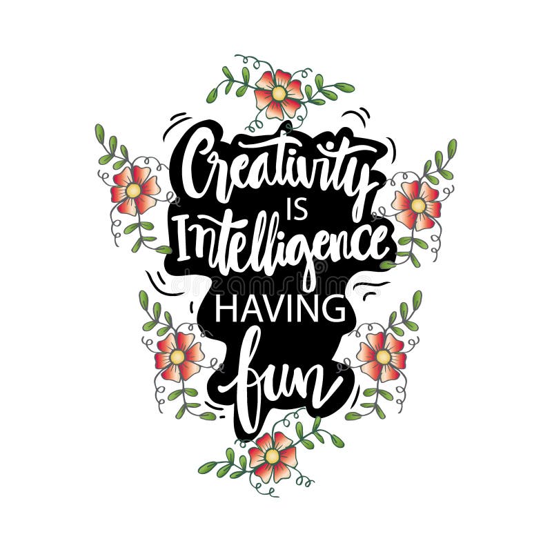 Creativity is Intelligence Having Fun Wall Art, Albert Einstein Quotes ...