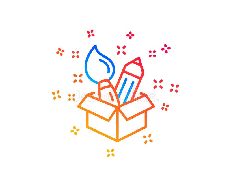 Creativity Line Icon. Design Idea Sign. Vector Stock Vector ...