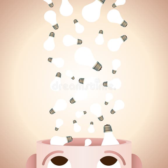 Creativity in Mind stock vector. Illustration of pour - 35712027