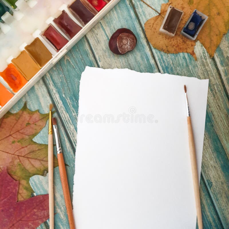 Creativity, Objects for Painting with Copy Space Stock Photo - Image of ...