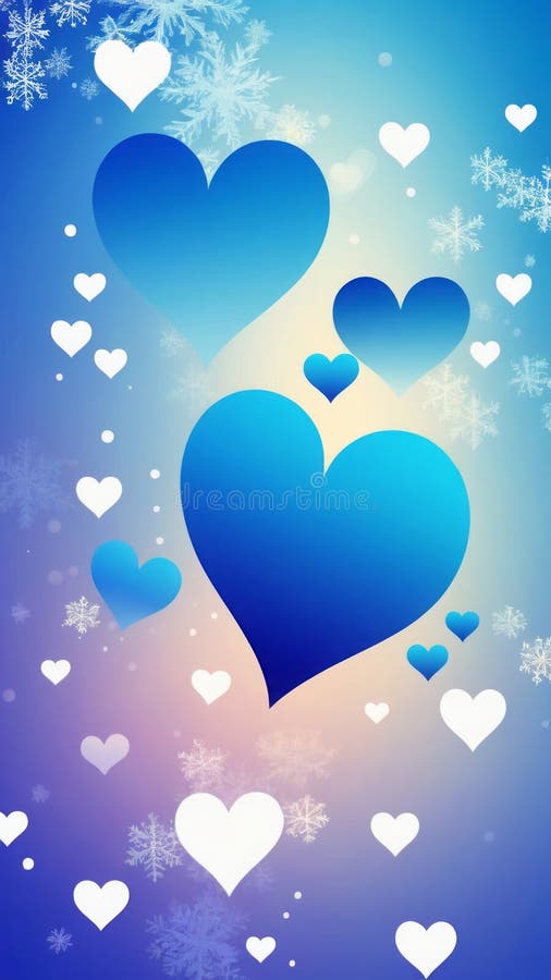 Creativity in Paints from Heart Shapes and Blue Stock Image - Image of ...