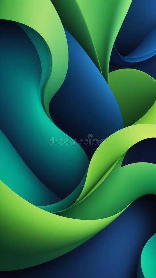 Creativity in Paints from Sculpted Shapes and Green Stock Photo - Image ...