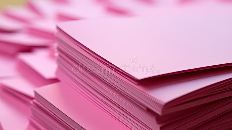 Creativity Pink Construction Paper Stock Illustration - Illustration of ...