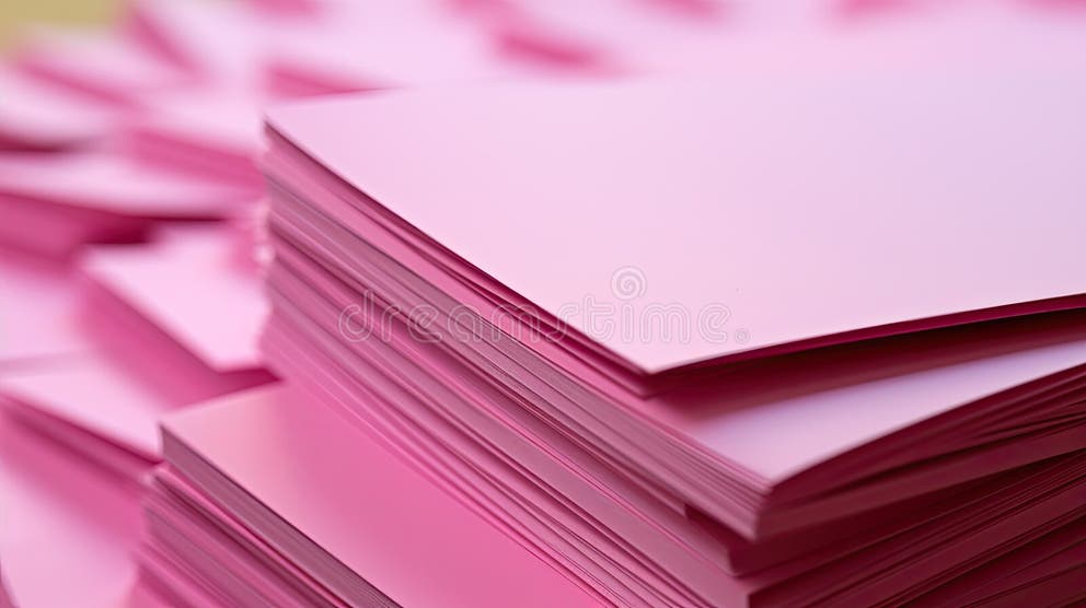 Creativity Pink Construction Paper Stock Illustration - Illustration of ...