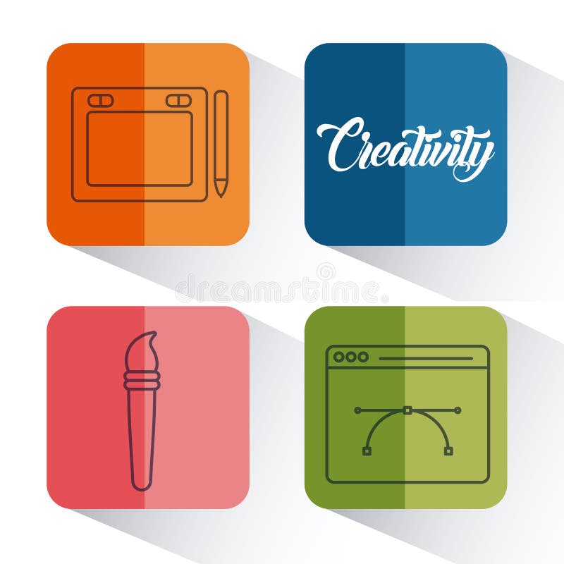 Creativity Process, Illustrations in Flat Vector and Somehow Valuable ...