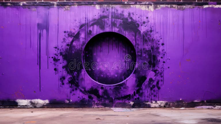 Creativity purple circle stock illustration. Illustration of wall ...