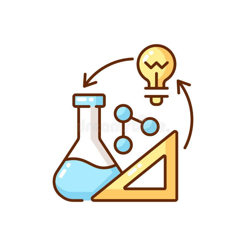 Creativity in STEM RGB Color Icon Stock Vector - Illustration of logo ...