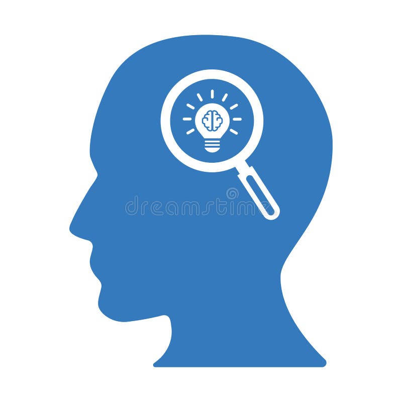 Thinking Icon / Idea Generate Icon Stock Illustration - Illustration of ...