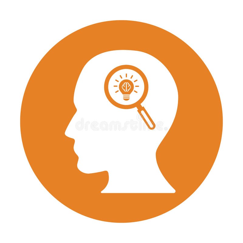 Creativity, Thinking Icon / Blue Vector Stock Vector - Illustration of ...