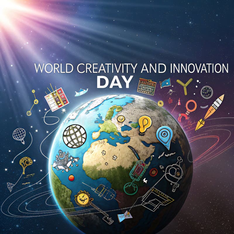 Creativity Unites the World a Celebration of Innovation Stock ...