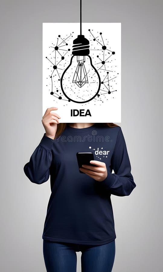 Creativity Unveiled Smartphone Tee Stock Photo - Image of reveal, style: 309356732