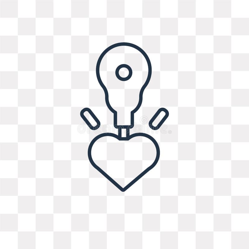 Creativity Vector Icon Isolated on Transparent Background, Linear ...