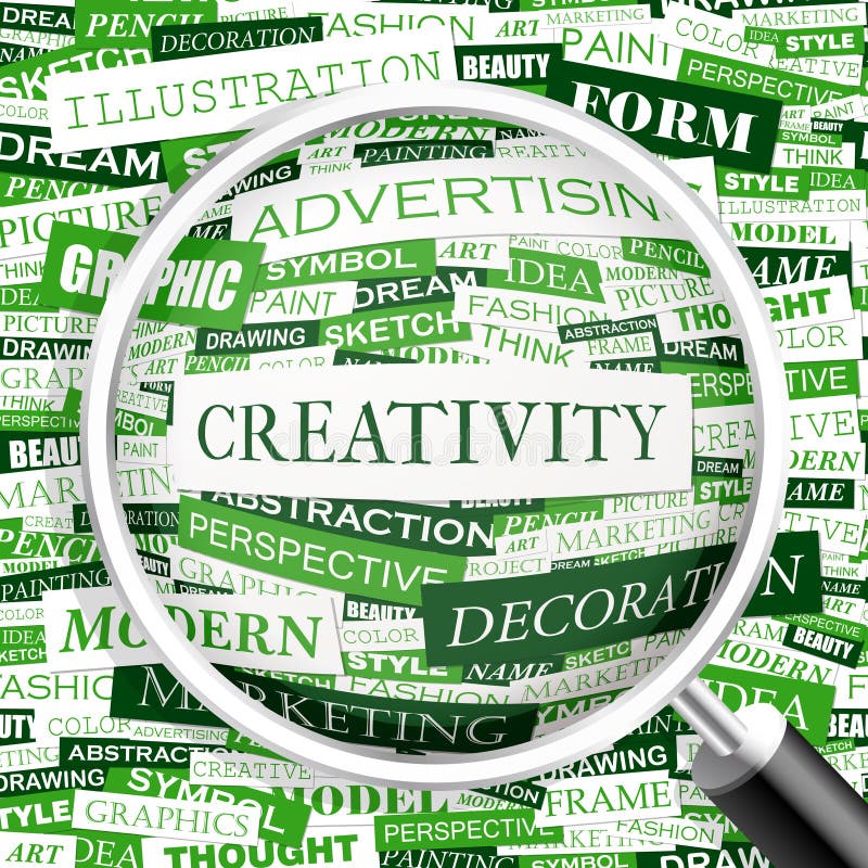 Creativity stock vector. Illustration of business, poster - 34694696