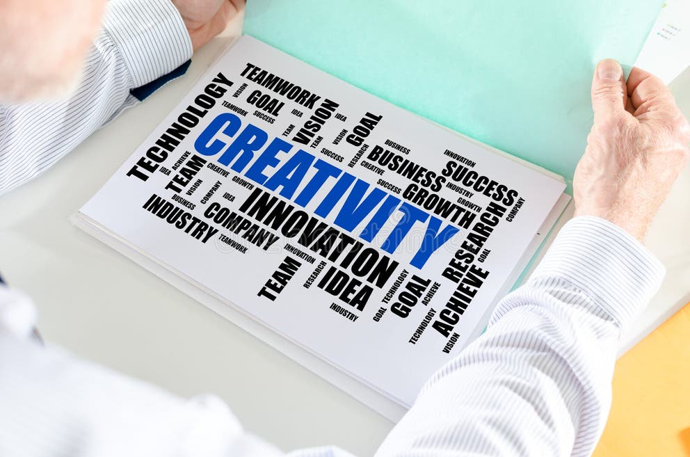 Creativity Word Cloud Concept on a Paper Stock Image - Image of solution, inspiration: 369307795