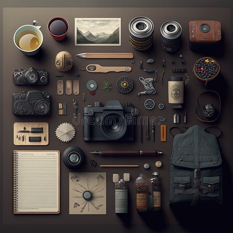 Knolling Items Stock Illustrations – 93 Knolling Items Stock ...