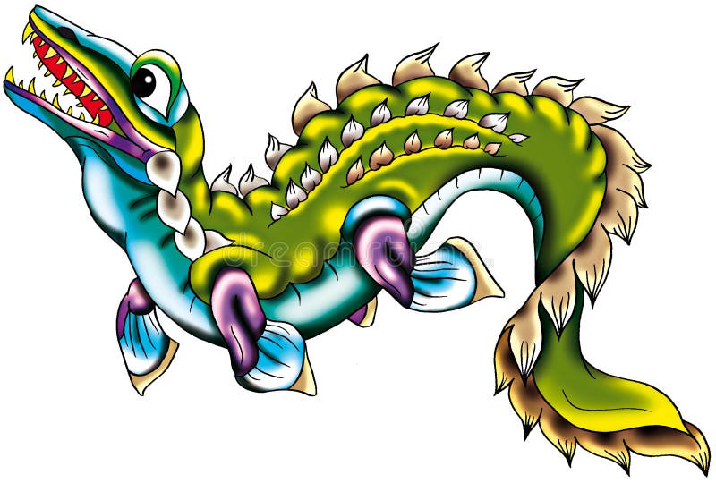 Creatura preistorica illustrazione di stock. Illustrazione di ...