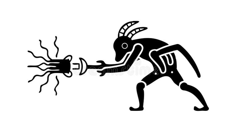 Creature Attacking, Energy Blast, Vector Design Generative AI Stock ...