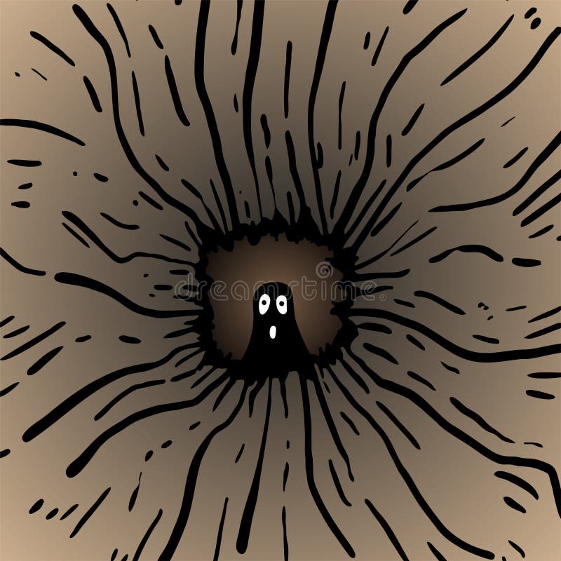 Creature in cave stock vector. Illustration of hand, draw - 63366908