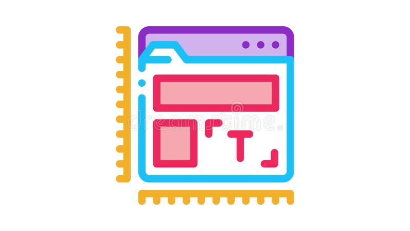 Creature and Design Web Site Icon Animation Stock Footage - Video of ...