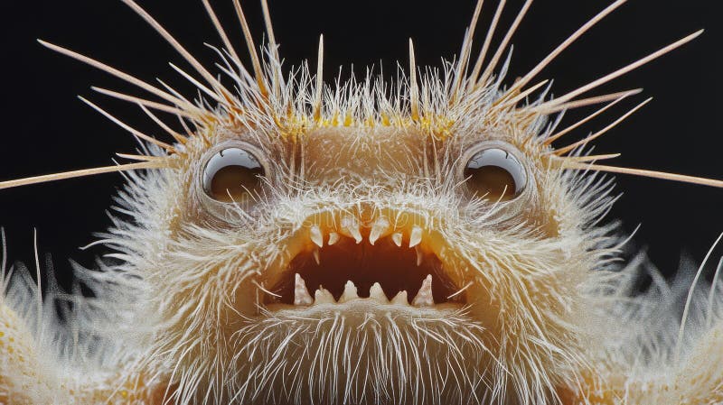 The Creature is Frightening, Captured in a Studio Setting, with a Dark ...