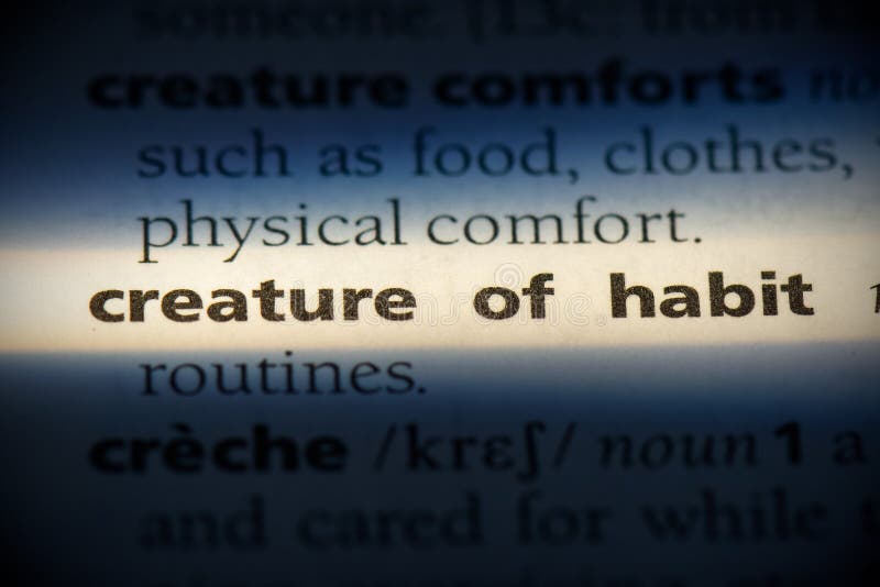 Creature of habit stock photo. Image of printed, thesaurus - 161578000