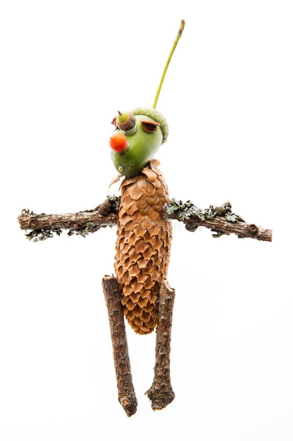 Creature Made from Natural Materials Stock Image - Image of colorful ...