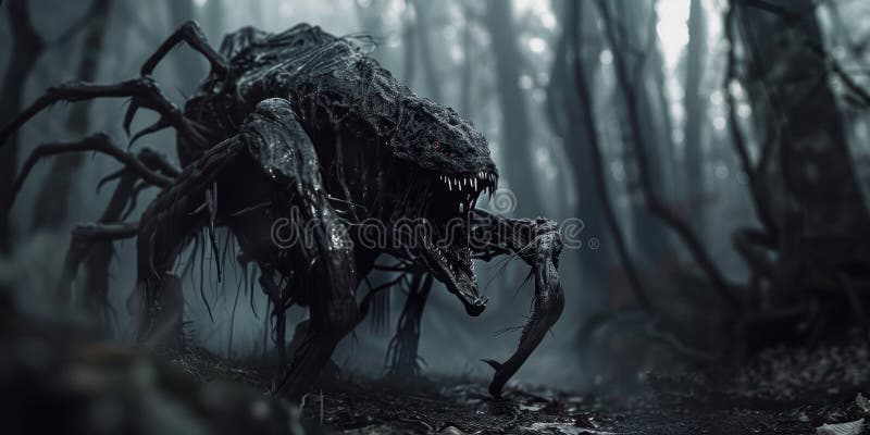 Creature in the Mist. Created by Generative Artificial Intelligence ...