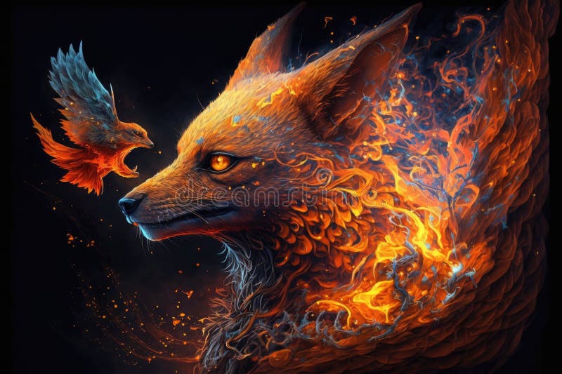 A Creature Resembling a Cross between a Fox and a Dragon, with the ...