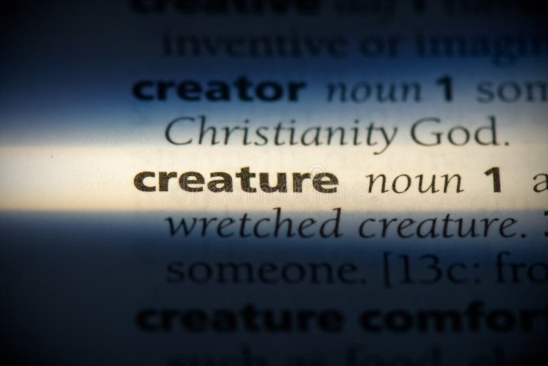 Creature stock image. Image of idea, etymology, detail - 161578289
