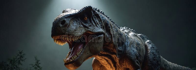 Creatures from the Prehistoric Age. a T-Rex Dinosaur in a Fantastic ...