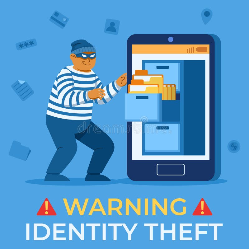 Credential Private Data Theft Stock Vector - Illustration of mobile ...
