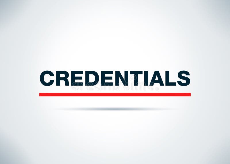 Credentials Abstract Flat Background Design Illustration Stock ...