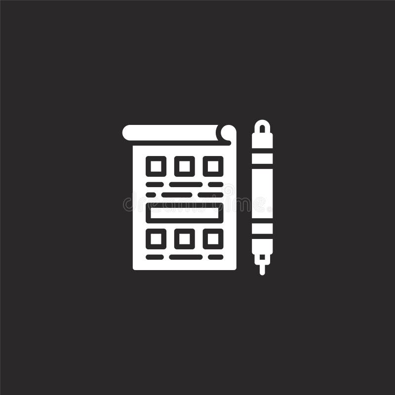 Credentials Icon. Filled Credentials Icon for Website Design and Mobile ...