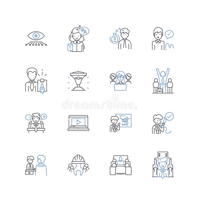 Credentials Line Icons Collection. Certification, Diploma ...