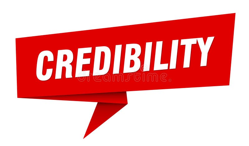 Credibility Banner. Credibility Speech Bubble, Label, Sticker, Sign ... Credibility Banner. Credibility Speech Bubble, Label, Sticker, Sign ...