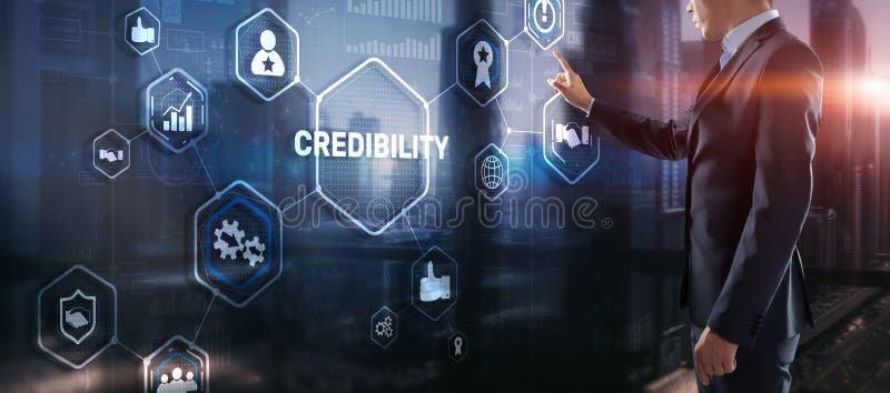 Credibility Improvement. Modern Business Solution Concept Stock Photo ...