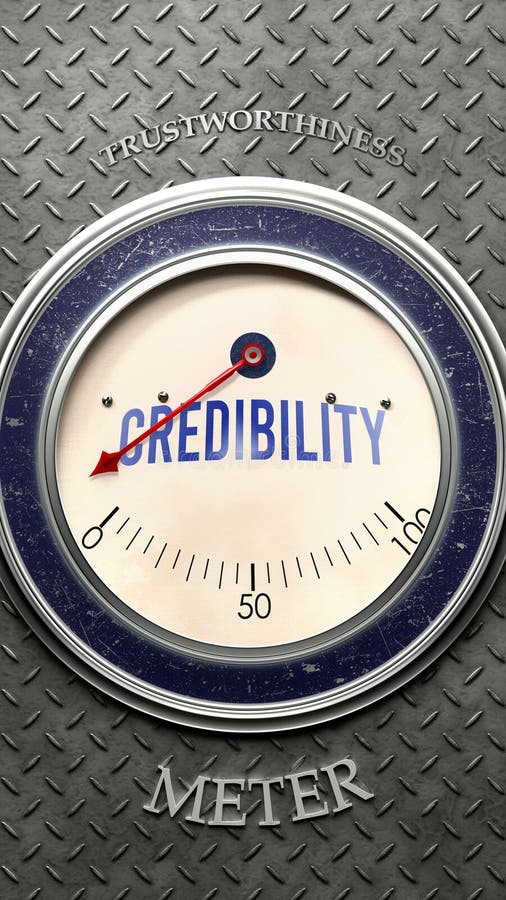 Credibility and Trustworthiness that is Hitting a Full Scale, Showing a ...