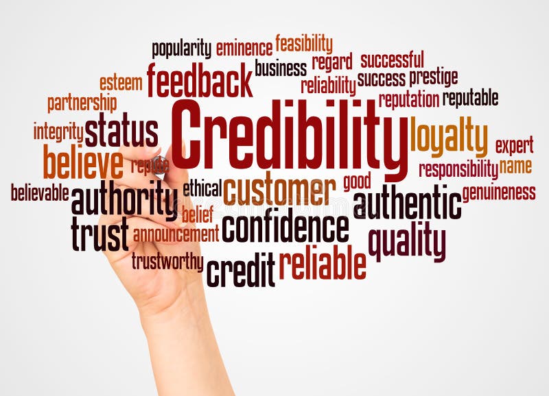 Credibility Word Cloud Collage, Business Concept Background ...