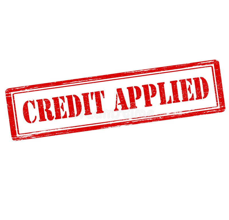 Credit applied stock illustration. Illustration of applied - 109396947