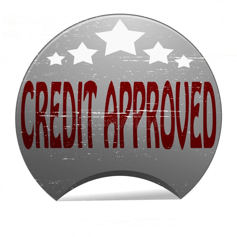 Credit approved stock illustration. Illustration of credit - 108757813
