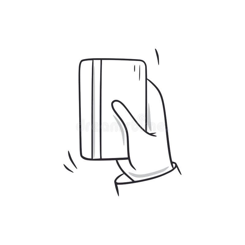 Credit Bank Card Hold Hand Doodle. Bank Card Hand Drawn Sketch Style ... Credit Bank Card Hold Hand Doodle. Bank Card Hand Drawn Sketch Style ...
