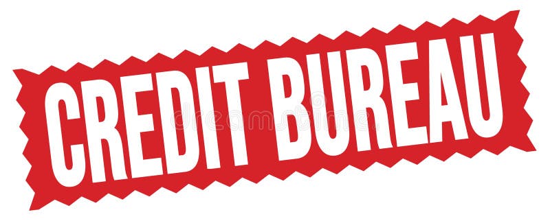 CREDIT BUREAU Text Written on Red Stamp Sign Stock Illustration ...