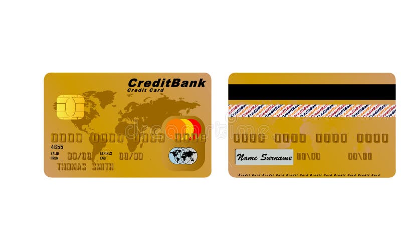 Credit card templates stock vector. Illustration of numbers - 15109325