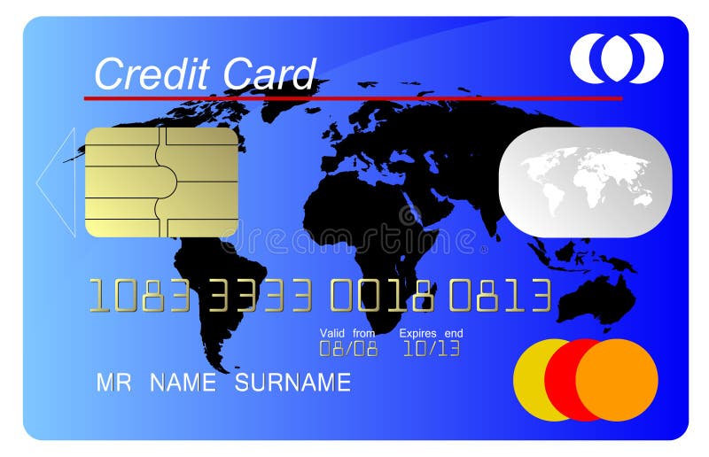 Credit Card Bank Account Statement Template Stock Vector - Illustration ...