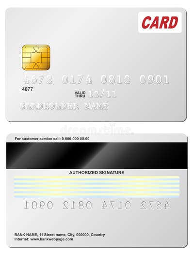 Debit Card Front Back Stock Illustrations – 1,021 Debit Card Front Back ...