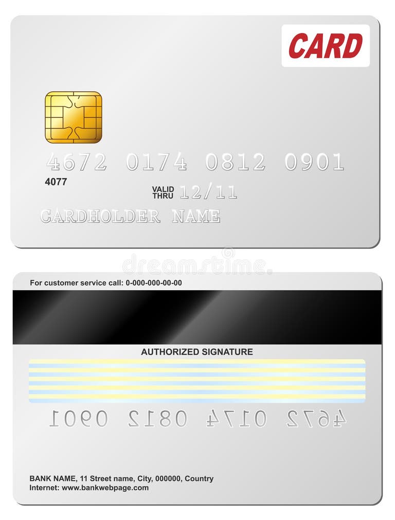 Credit Card Template Mastercard Stock Illustrations – 131 Credit Card ...