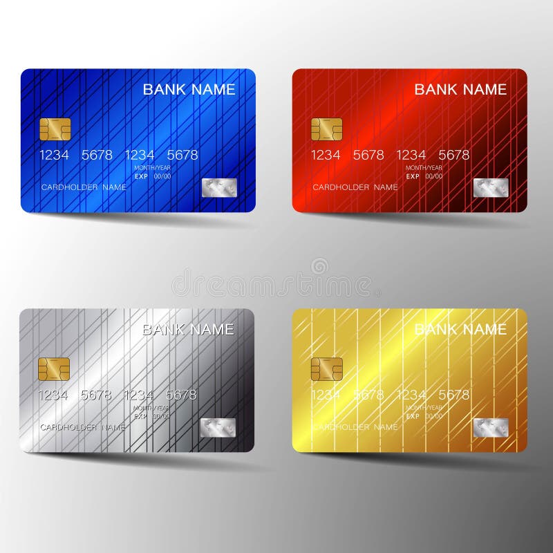 Modern Credit Card Set Template Design. with Inspiration from the ...