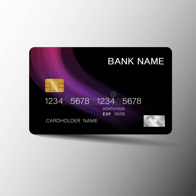 Modern Credit Card Template Design. with Inspiration from Abstract. Mix ...